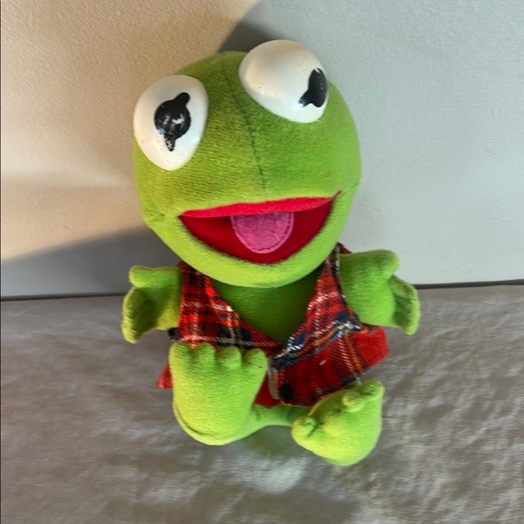 Toys | Baby Kermit The Frog Plush Stuffed Animal 1987 Vintage Henson ...
